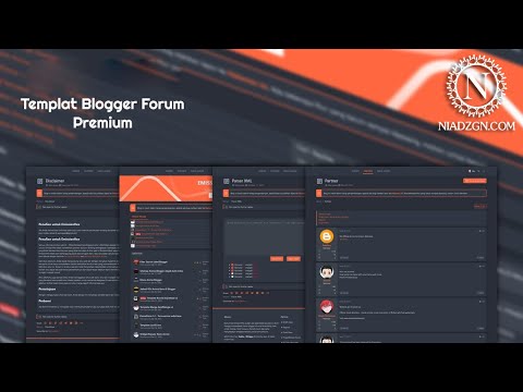 NiaForum v4.0 Premium Forum Blogger Template || By NiaDZGN