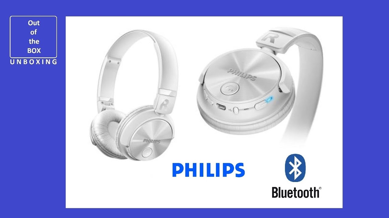 UNBOXING Philips wireless headphones SHB3060 (Philips bluetooth SHB3060WT)