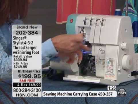 Singer Stylist 4-3-2 Thread Serger with Shirring Foot