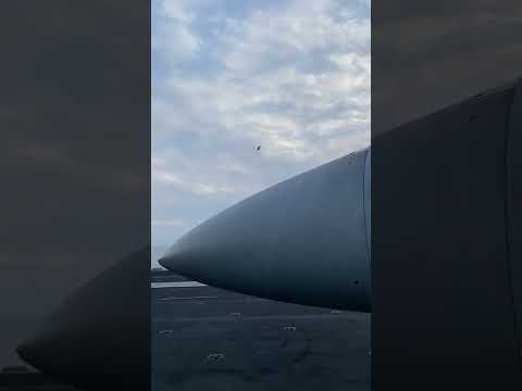 USS Harry S. Truman F18 Tanker AB fly over