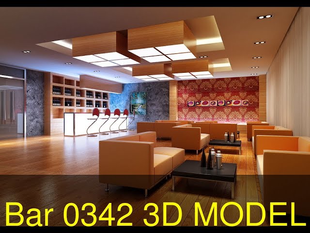 Bar 034-2 two 3D Model - FlatPyramid