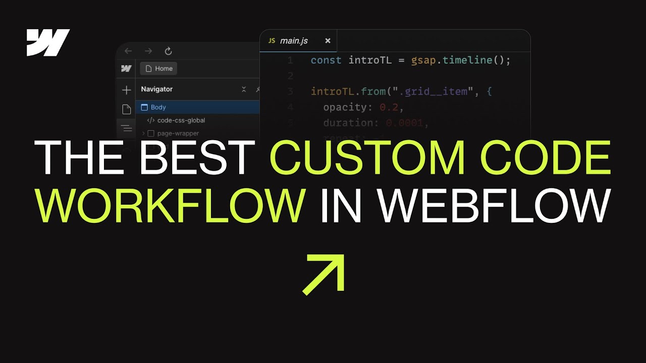 Best Workflow to write Custom Code in Webflow (CodeSandbox Tutorial)