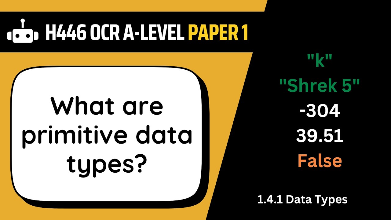 Data Types | 4.1a | OCR A-Level Computer Science