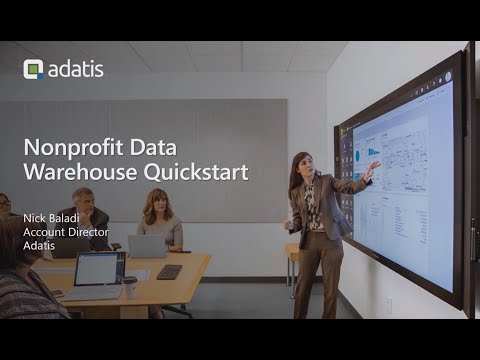 Microsoft Nonprofit Data Warehouse Quickstart Overview