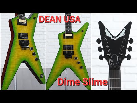 Dean USA ML Dime 2022 -dime slime (matching head stock ) | Reverb
