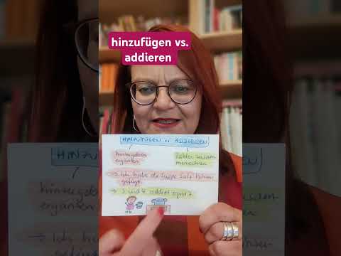 hinzufügen vs. addieren #deutschlernen #vokabeln #goethe #telc #learngerman #synonyms #deutsch