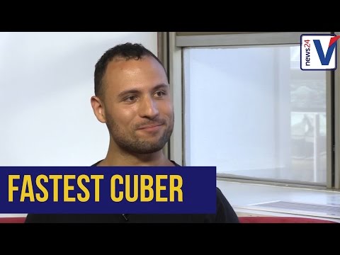 Anthony Brooks defeats the Rubiks cube