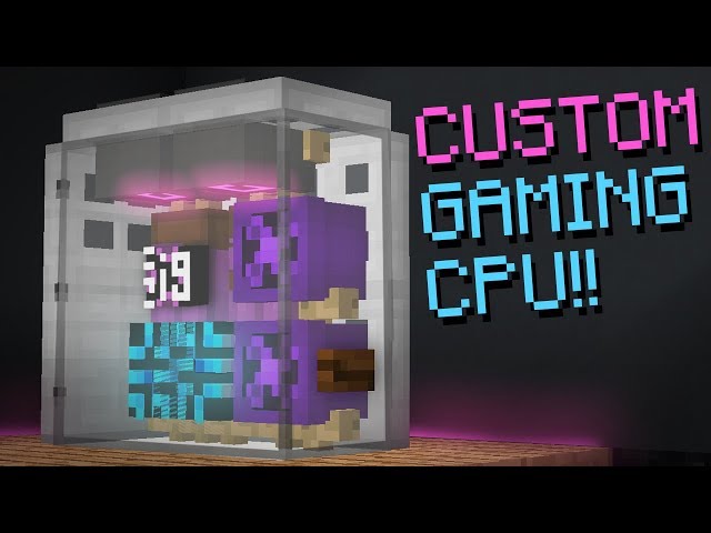 Minecraft Realistic Gaming CPU! (tutorial) FOR GAMERS!! Minecraft Map