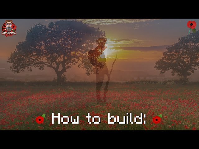 A WW1 British Solider Silhouette for Remembrance Day Minecraft Map