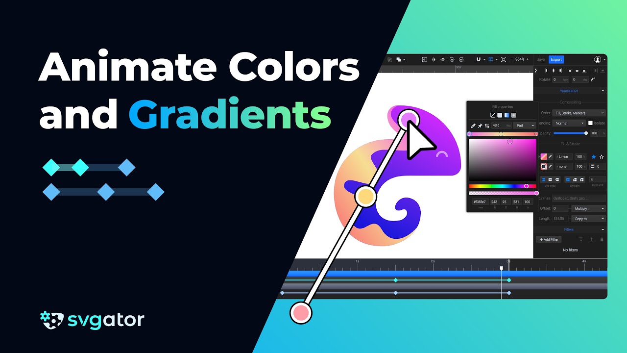 How to Animate Colours and Gradients on SVG Illustrations | SVGator