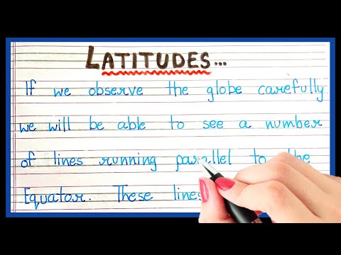 Short note on latitudes | Definition of latitudes
