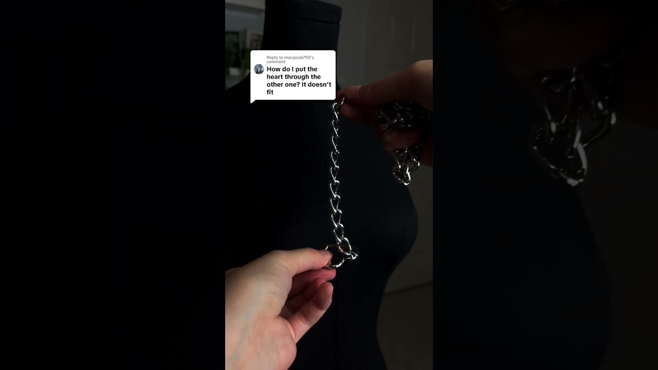 A quick tutorial for how to use our gorgeous slip chains🖤 #necklace #jewelry #alternative