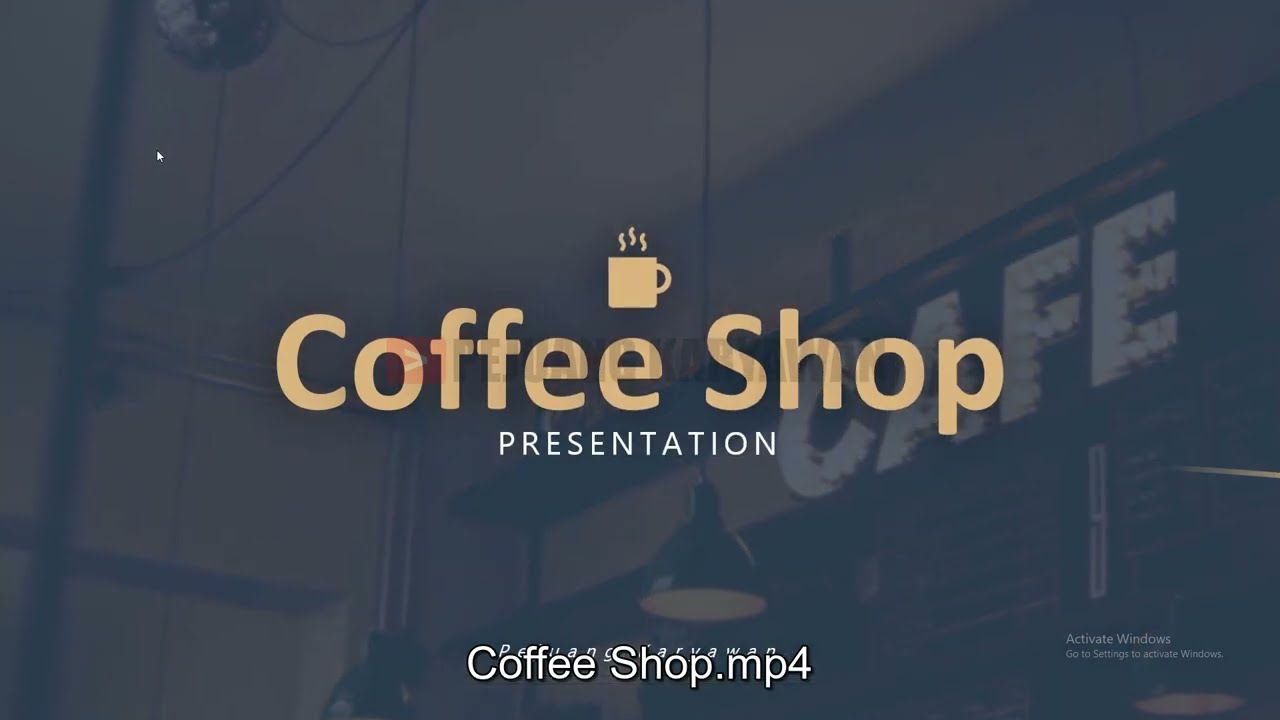 [ Coffee Shop ] free powerpoint templates download with animation | powerpoint animation