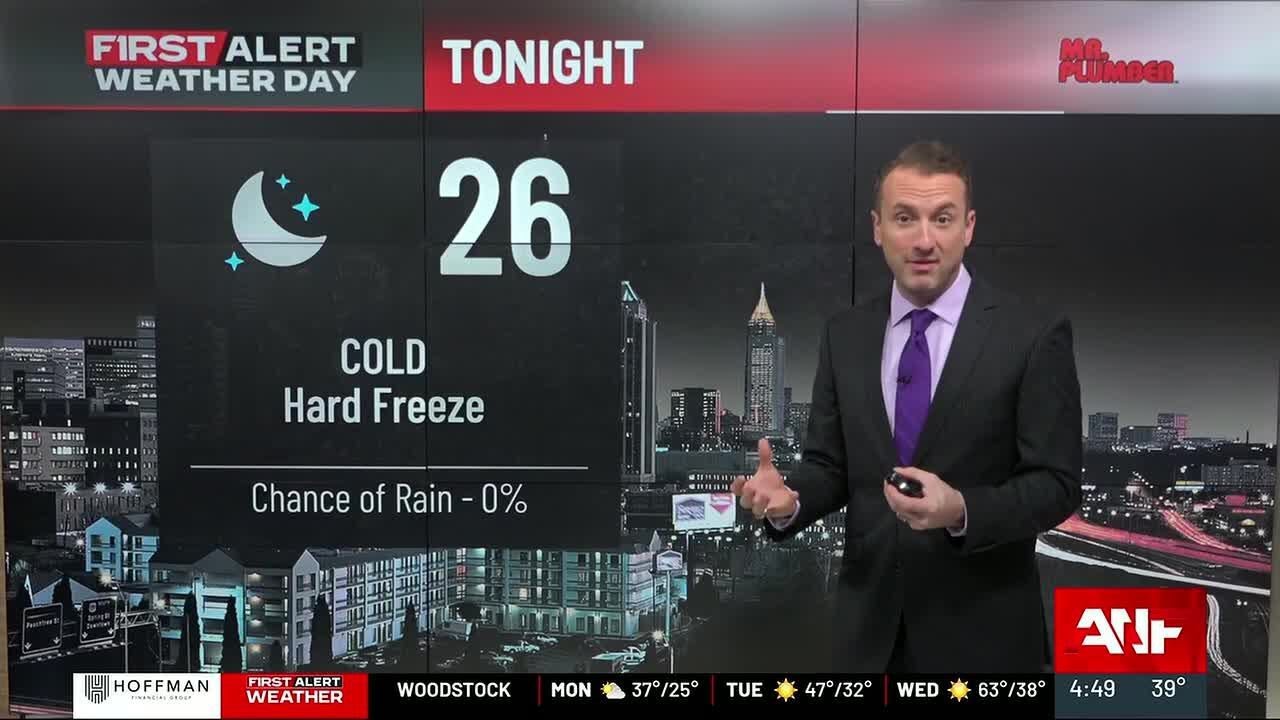 First Alert Weather Day: Cold, windy start to the week
