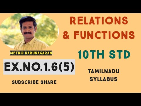 10th Std Maths Ex.1.6(5) The range of the relation R= {x,x^2} /x is a prime number less than 13 is