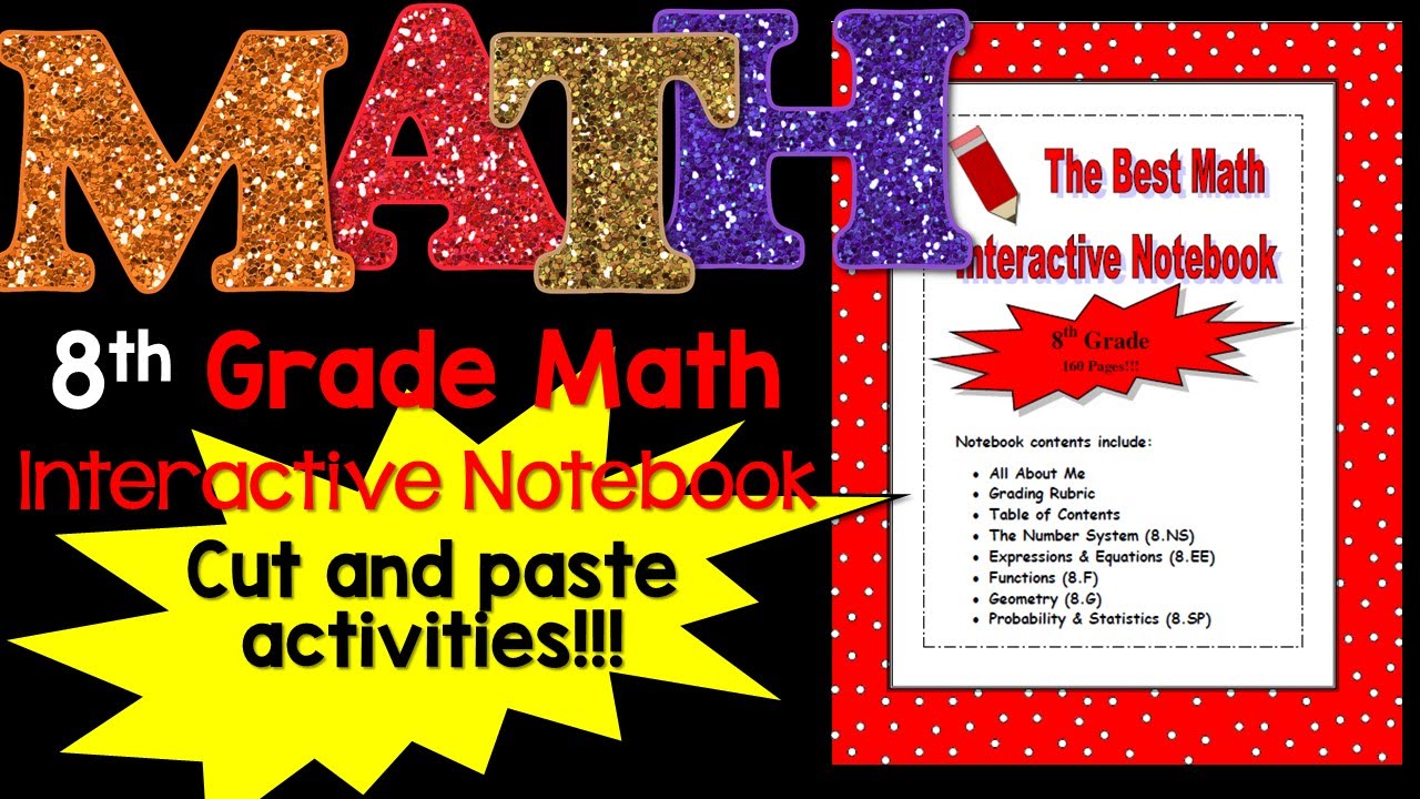 8th Grade Math Interactive Notebook