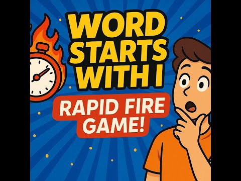 "Rapid Fire Challenge:Words That Start with 'I'🔥| Fun Word Game!" #mapisentertainment #guesstheword