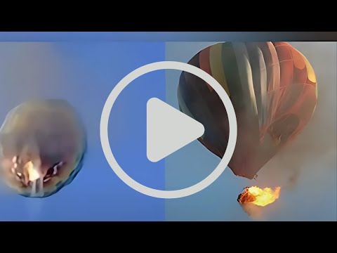 On Camera, 8 Killed in Hot Air Balloon Crash in Brazil | Shocking Footage
