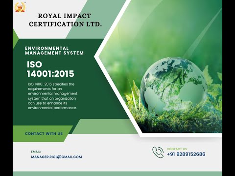 Iso14001:2015 #environmentalmanagementsystem #EMS #iso14001 #royalimpactcertificationltd 9289152686