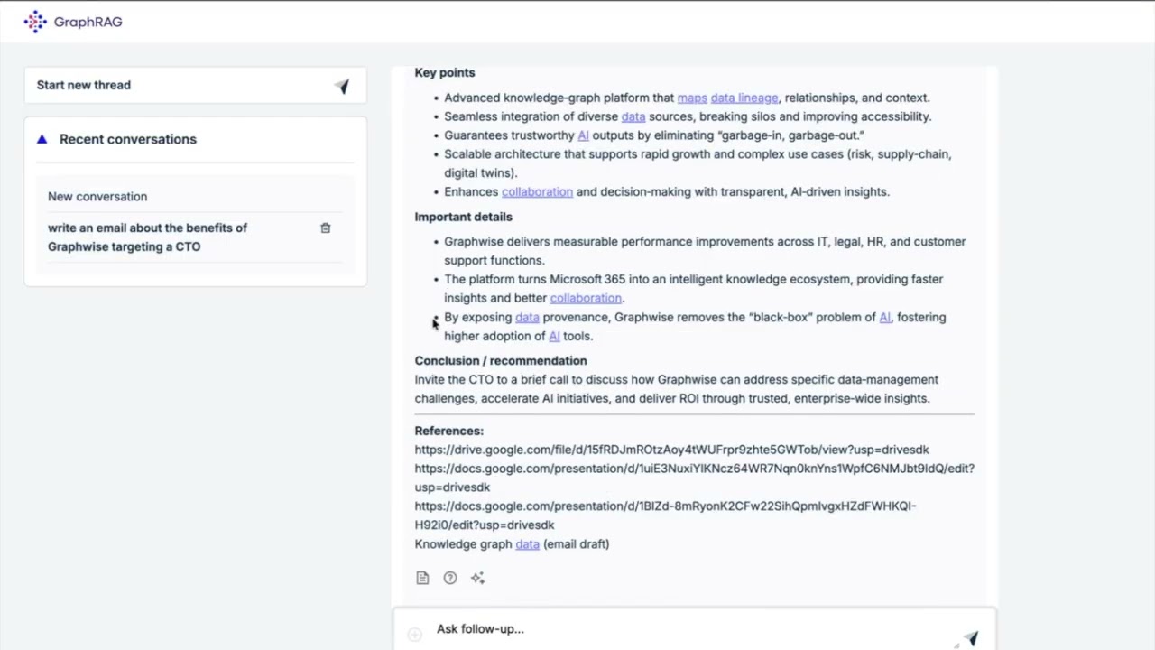 Demo: Graphwise GraphRAG
