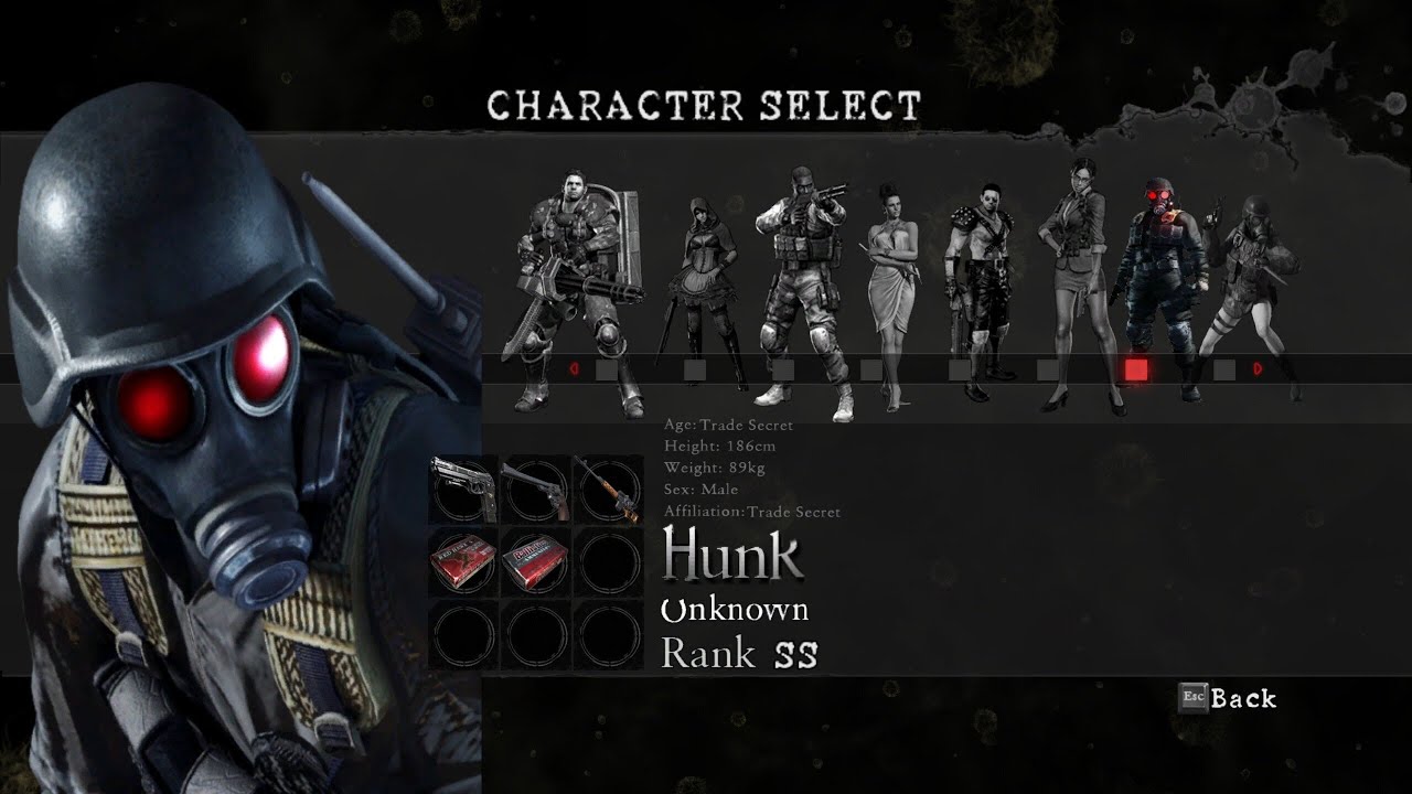 Resident Evil 5: The Mercenaries Reunion As Hunk
