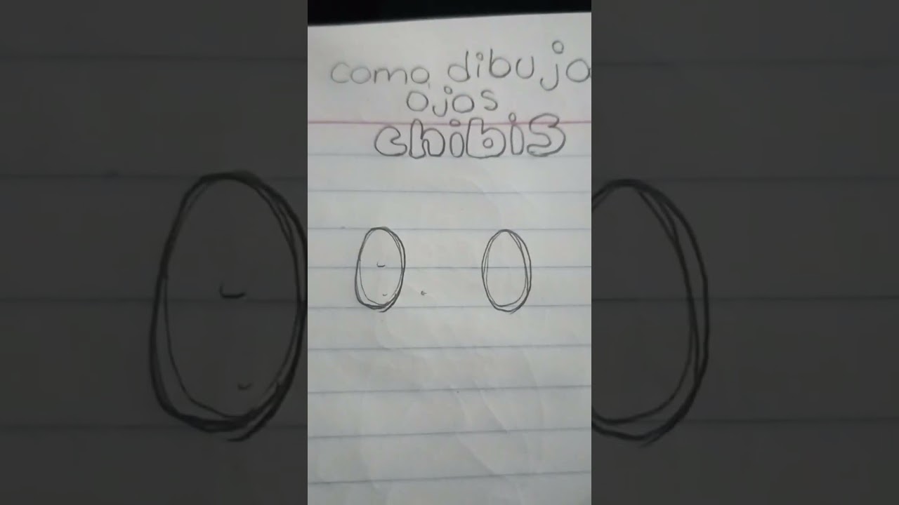 como dibujar ojos chibis :)
