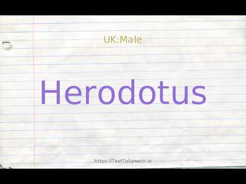 How to pronounce herodotus