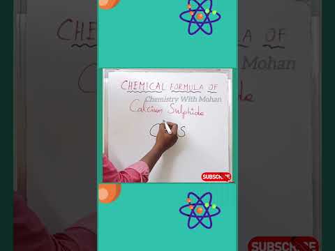 Chemical formula of Calcium sulphide #compound #formula #symbols #tricks #neet