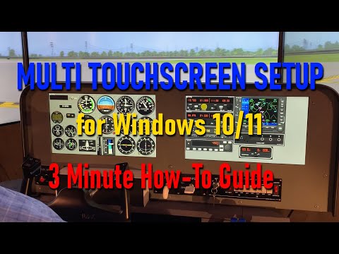 Multi Touchscreen Setup:Windows 10/11 - 3 minute tutorial