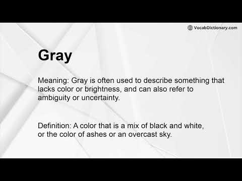 Gray Meaning