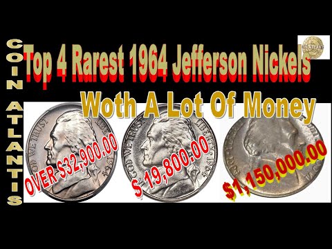 Top 4 Rarest 1964 Jefferson Nickels Worth A Lot Of Money