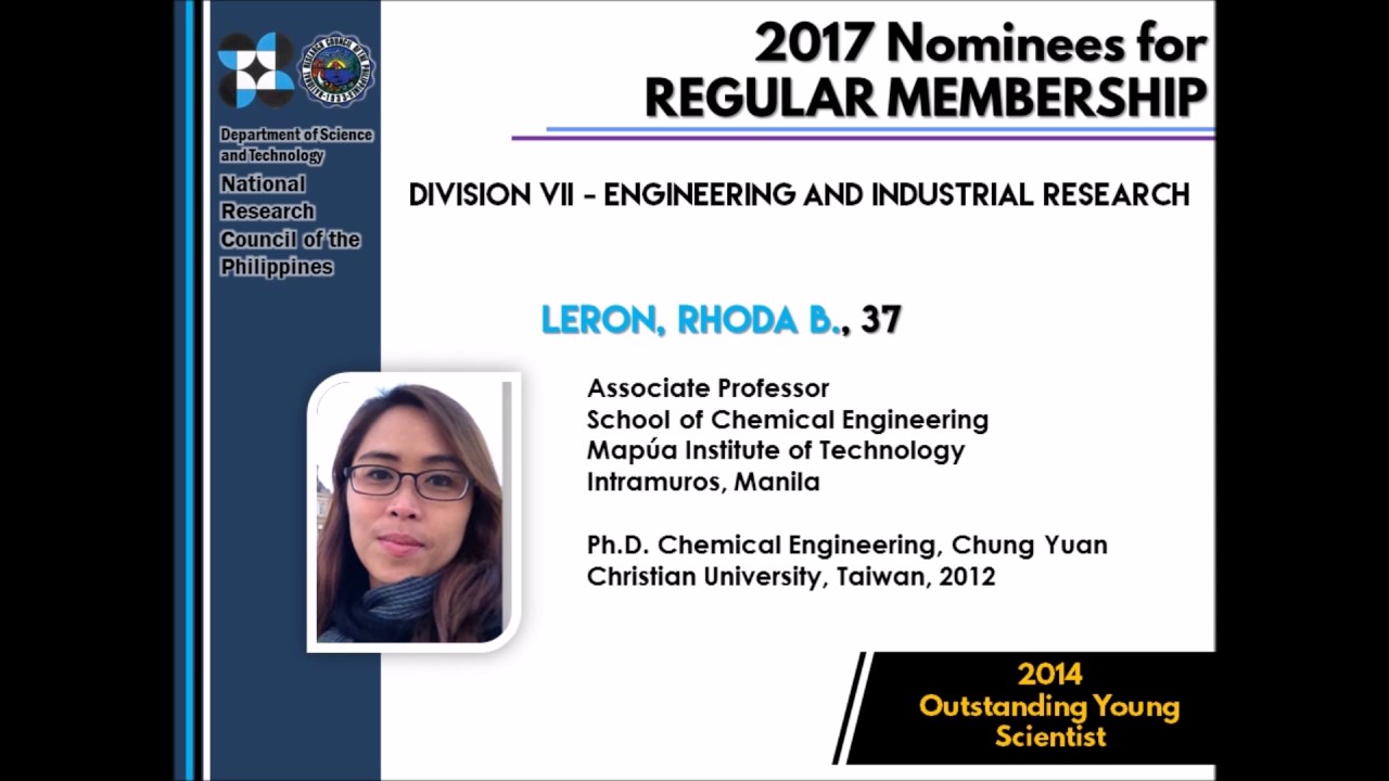 Nominees for Regular Membership