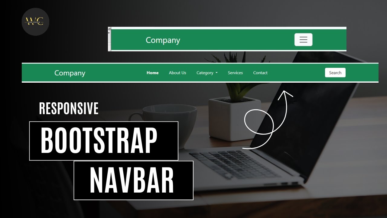 Bootstrap Navbar | Responsive Navigation Bar Using Bootstrap 5 | Navbar Design  @webcoding25