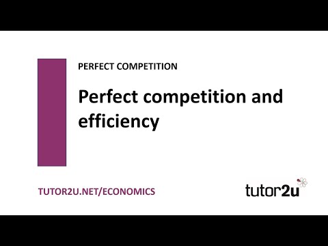 Perfect Competition - Economic Efficiency | Economics Revision