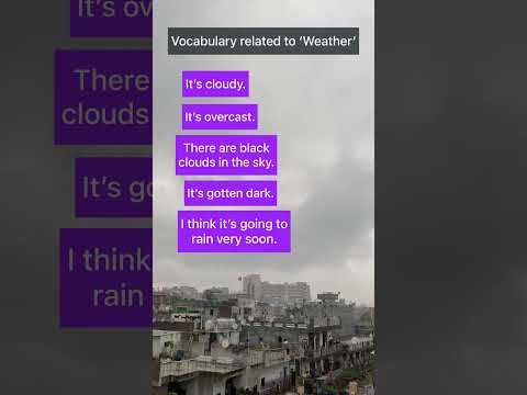 Vocabulary related to ‘Weather’ #english #mansoon #delhi #shorts #youtubeshorts #learnenglish #ssc