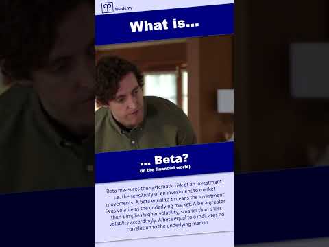 What is... Beta? #valuation #dcf #capm #mergersandacquisitions #finance