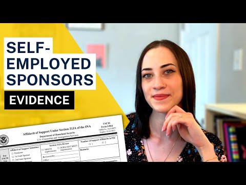 AFFIDAVIT OF SUPPORT FOR SELF-EMPLOYED SPONSORS | I-864 Evidence Business Owners and 1099