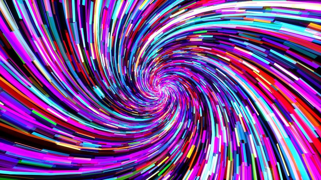 4K Screensaver | Neon Colorful Spiral ✨ VJ Party Background | 8 Hours (No Sound)