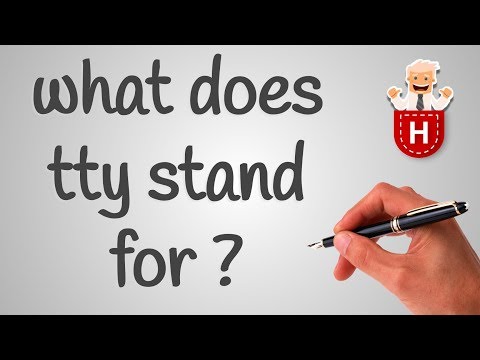 what does tty stand for