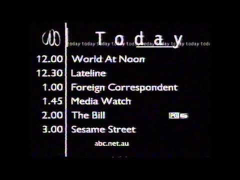 ABC TV - Friday Programme Schedules (1/10/1999)