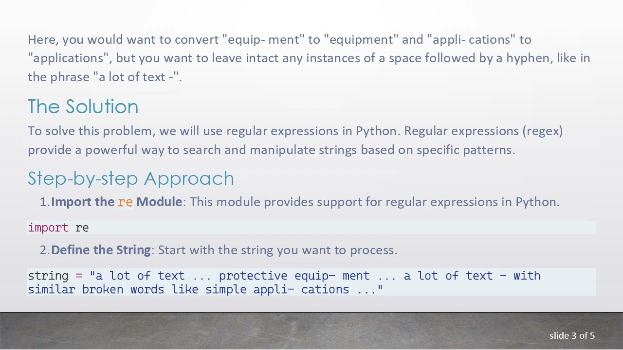 How to Remove Substrings -  from a String in Python While Preserving -
