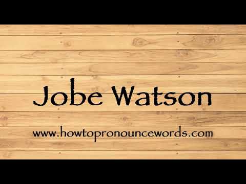 How To Pronounce Jobe Watson ? How To say Jobe Watson New Video