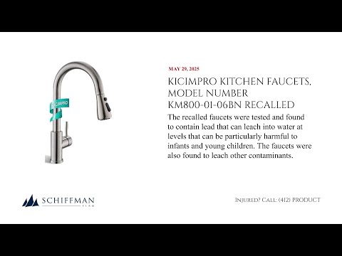 KICIMPRO Kitchen Faucets KM800-01-06BN Recalled