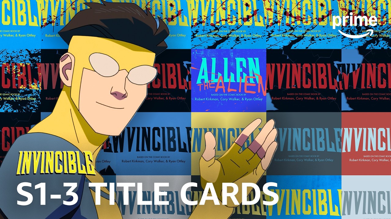 All Invincible Title Cards S1-3 | Prime Video
