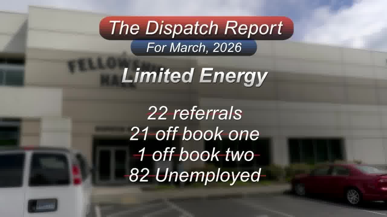 IBEW Local 46: Dispatch Report from March 2026