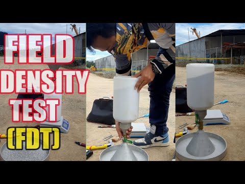 FIELD DENSITY TEST PROCEDURE (SAND CONE METHOD)