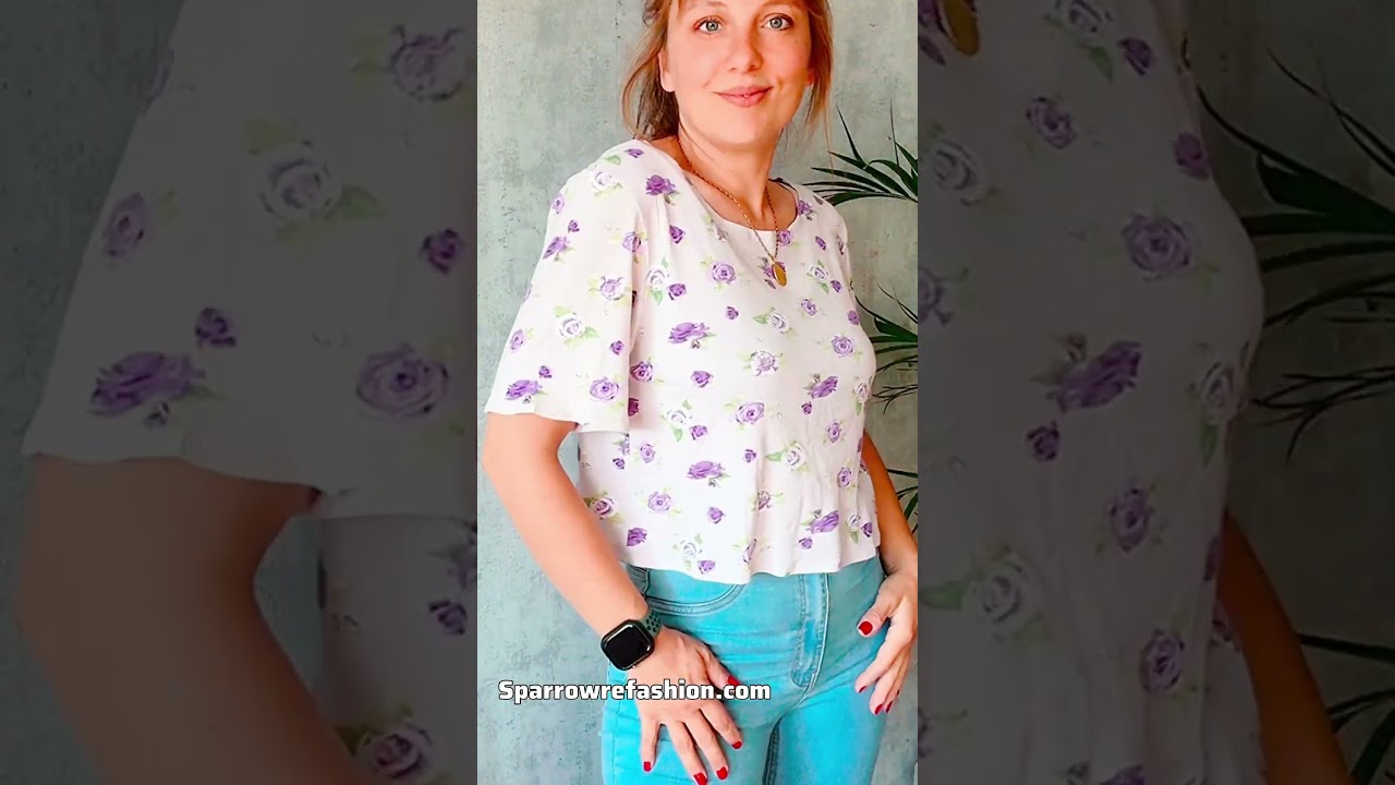 Easiest Basic Top Ever  Beginner Sewing Tutorial