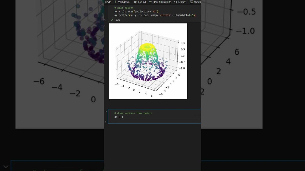 Convert points into surfaces using triangulation using Matplotlib