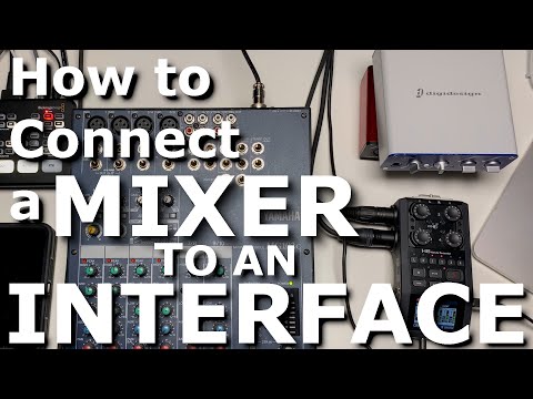 How to Connect an Audio Mixer to an Interface (for streaming or ...