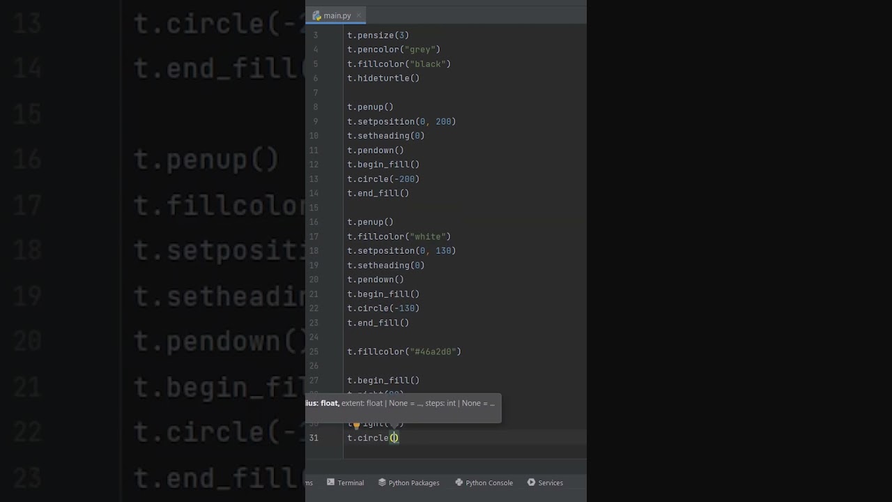 BMW logo in Python #shorts #python